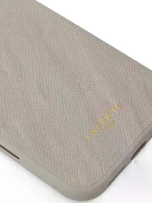 Lacoste Logo-engraved Pebbled-effect Iphone Case