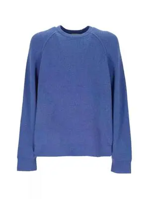 American Vintage Ribbed-knit Raglan-sleeve Sweater - Blue