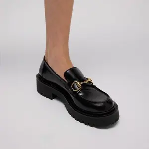 Gucci Loafer With Horsebit And Lug Sole Leather