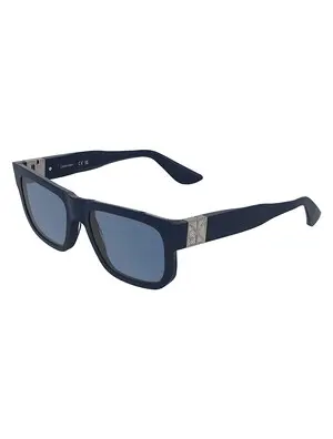 Calvin Klein Modified Rectangle Sunglasses - Blue