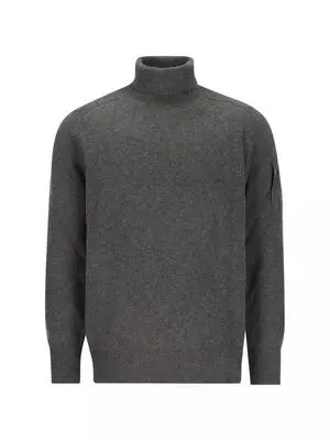 C.P. COMPANY Lens-detail Roll-neck Sweater - Grey