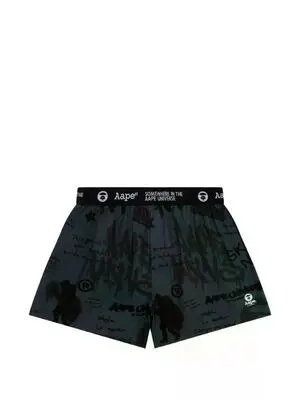AAPE BY *A BATHING APE Graffiti-print Boxers - Grey