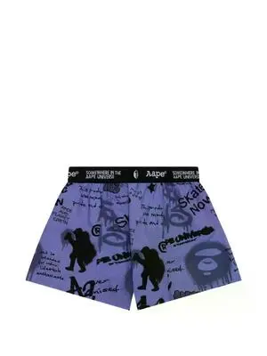 AAPE BY *A BATHING APE Graffiti-print Boxers