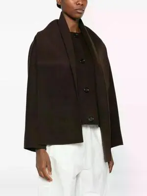 Max Mara Kate Button-up Scarf-detail Jacket