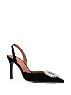 Amina Muaddi Camelia Crystal-embellished Pumps