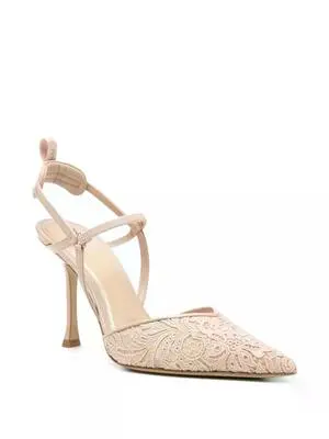 Fendi Very Colibrì Lace Pumps