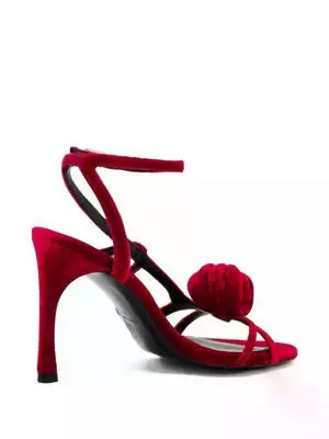 ROTATE BY BIRGER CHRISTENSEN Velvet Sandals - Red
