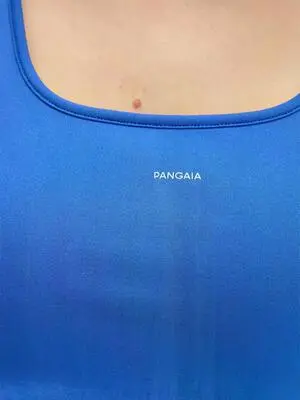 PANGAIA Logo-print Racerback Tank Top