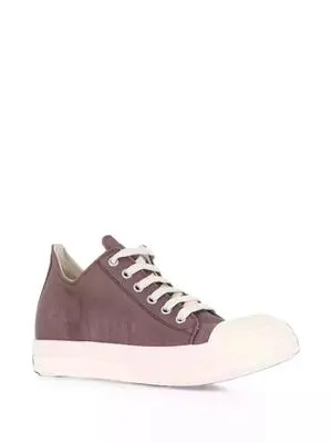Rick Owens Low Cotton-canvas Sneakers - Purple