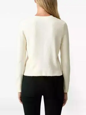 Dkny Bow-detail Fine-knit Cardigan