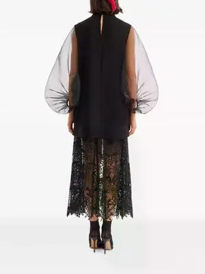 GEMY MAALOUF Lace-overlay Skirt
