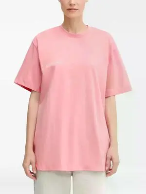 PANGAIA Logo-print Short-sleeve T-shirt - Pink