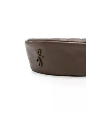 Ruslan Baginskiy Leather Pillbox Hat