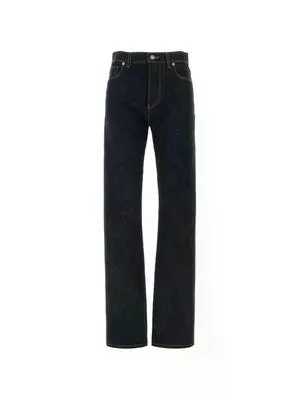 Fendi Contrast-stitch Jeans - Blue