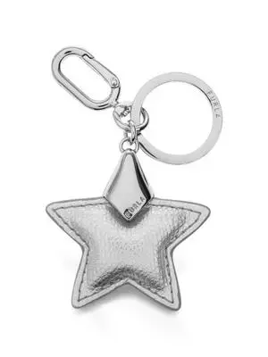 Furla Star Leather Keychain - Silver