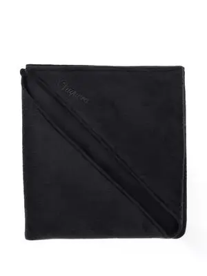 Vaquera Logo-embroidered Triangular Scarf - Black