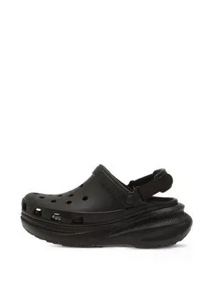 CROCS New Crush Perforated Touch-strap Clogs - Black