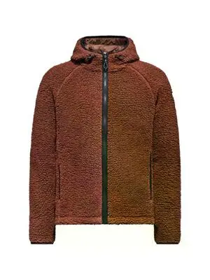 CAPE HORN Fleece Zip-up Hoodie - Brown