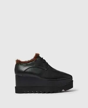 Stella McCartney Plush Elyse Platforms - Black