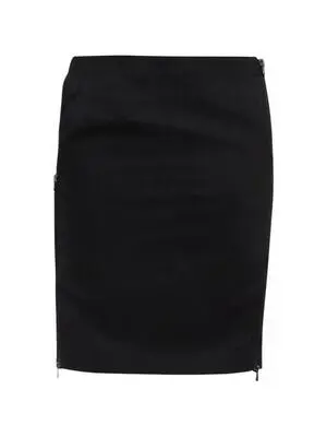 Giorgio Armani 2010s Pinstripe Pencil Skirt - Black