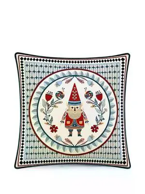 VESTA Gnome Folk-motif Cushion - Neutrals