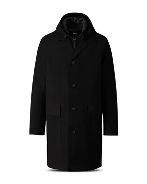 Mackage Mathias 3-in-1 Balmacaan Coat With Removable Down Liner