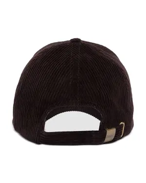 Barbour Preston Cotton Corduroy Logo Cap - Brown