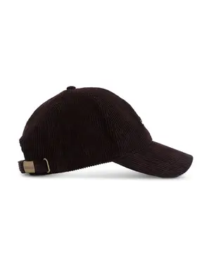 Barbour Preston Cotton Corduroy Logo Cap - Brown