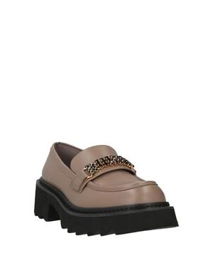TOSCA BLU Loafers Light Brown Size Leather