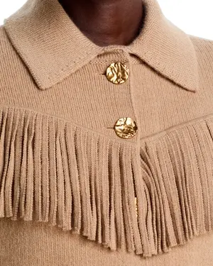 Cara Cara Olympia Merino Wool Fringe Trim Jacket