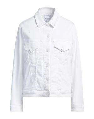 JACOB COHЁN Denim Outerwear Size Lyocell, Cotton, Polyester, Elastane - White