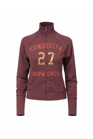 CONQUISTA Snow Crew Zip-up Top