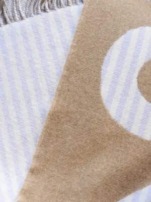 Loewe Anagram Wool And Cashmere-blend Throw