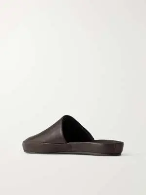 Mulo Full-grain Leather Slippers