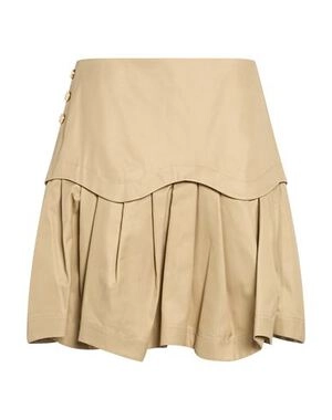 Sandro Mini Skirt Sand Size Cotton