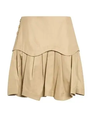 Sandro Mini Skirt Sand Size Cotton