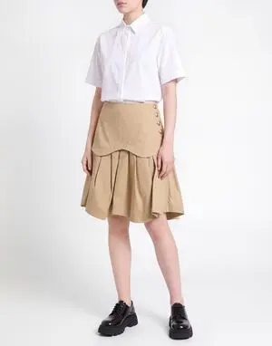 Sandro Mini Skirt Sand Size Cotton