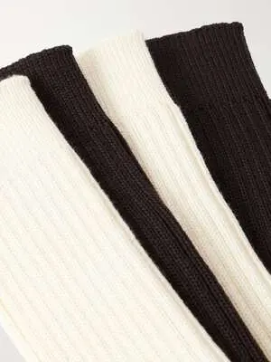 Mr P. Set Of Two Wool-blend Socks
