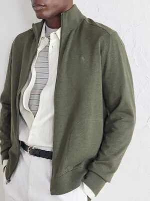 Polo Ralph Lauren Rib-trimmed Cotton Zip-up Sweater