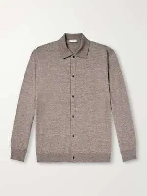 ATON Cotton And Yak Wool-blend Cardigan