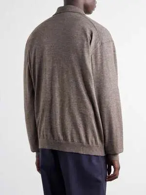 ATON Cotton And Yak Wool-blend Cardigan