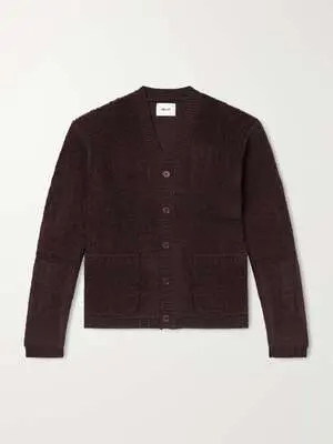 Nn07 60064 Wool-terry Fleece Cardigan - Brown