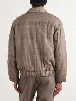 KARTIK RESEARCH Moni Padded Wool And Silk-blend Blouson Jacket