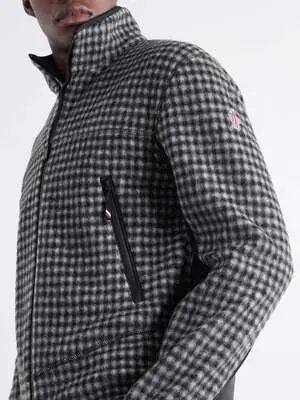 Moncler Checked Shell-trimmed Fleece Mid-layer