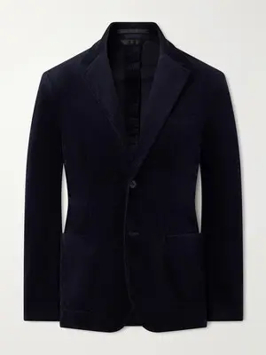 Sunspel Cotton-blend Corduroy Blazer - Blue