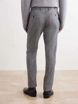 SLOWEAR Incotex Straight-leg Houndstooth Wool-blend Trousers