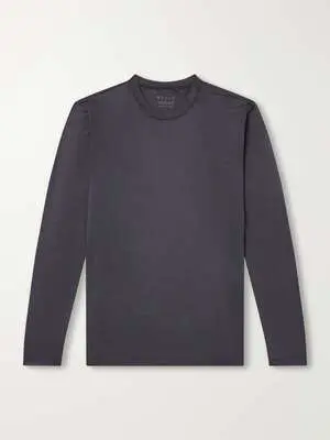 Sease Virgin Wool-jersey Ski Base Layer - Gray