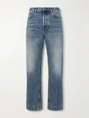 Valentino Garavani Straight-leg Washed Jeans - Blue