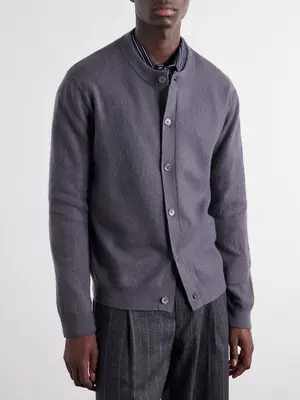 Nn07 Jasper Crew 60062 Wool Cardigan - Gray
