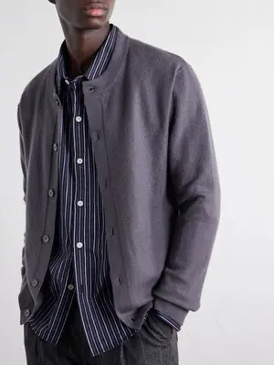 Nn07 Jasper Crew 60062 Wool Cardigan - Gray